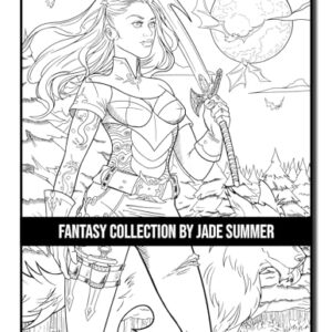 Fantasy Collection: An Adult Coloring Book with 100+ Incredible Coloring Pages of Mermaids, Fairies, Vampires, Dragons, and More!