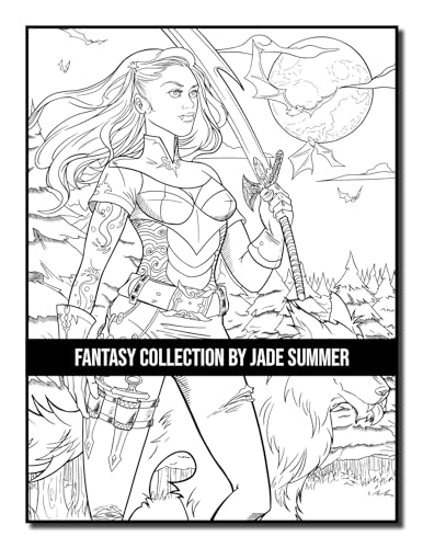 Fantasy Collection: An Adult Coloring Book with 100+ Incredible Coloring Pages of Mermaids, Fairies, Vampires, Dragons, and More!