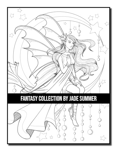 Fantasy Collection: An Adult Coloring Book with 100+ Incredible Coloring Pages of Mermaids, Fairies, Vampires, Dragons, and More!