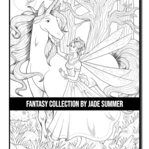 Fantasy Collection: An Adult Coloring Book with 100+ Incredible Coloring Pages of Mermaids, Fairies, Vampires, Dragons, and More!