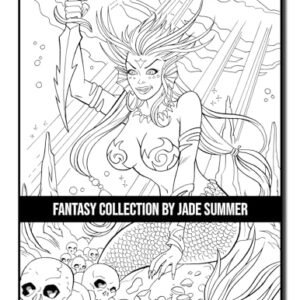 Fantasy Collection: An Adult Coloring Book with 100+ Incredible Coloring Pages of Mermaids, Fairies, Vampires, Dragons, and More!