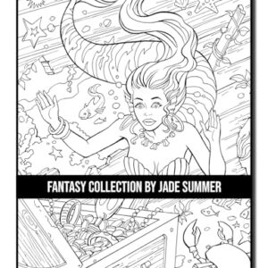 Fantasy Collection: An Adult Coloring Book with 100+ Incredible Coloring Pages of Mermaids, Fairies, Vampires, Dragons, and More!