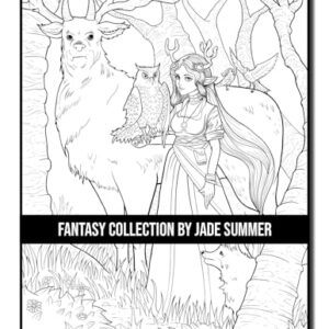 Fantasy Collection: An Adult Coloring Book with 100+ Incredible Coloring Pages of Mermaids, Fairies, Vampires, Dragons, and More!