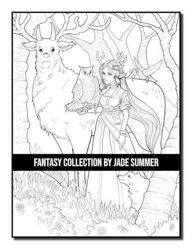 Fantasy Collection: An Adult Coloring Book with 100+ Incredible Coloring Pages of Mermaids, Fairies, Vampires, Dragons, and More!