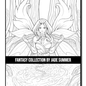 Fantasy Collection: An Adult Coloring Book with 100+ Incredible Coloring Pages of Mermaids, Fairies, Vampires, Dragons, and More!