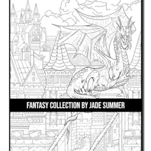 Fantasy Collection: An Adult Coloring Book with 100+ Incredible Coloring Pages of Mermaids, Fairies, Vampires, Dragons, and More!