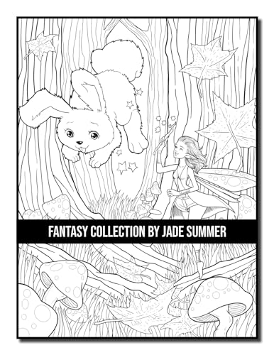 Fantasy Collection: An Adult Coloring Book with 100+ Incredible Coloring Pages of Mermaids, Fairies, Vampires, Dragons, and More!