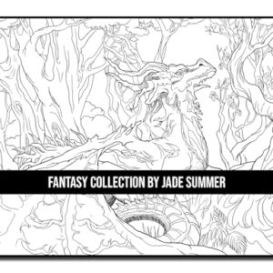 Fantasy Collection: An Adult Coloring Book with 100+ Incredible Coloring Pages of Mermaids, Fairies, Vampires, Dragons, and More!