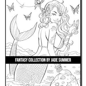 Fantasy Collection: An Adult Coloring Book with 100+ Incredible Coloring Pages of Mermaids, Fairies, Vampires, Dragons, and More!