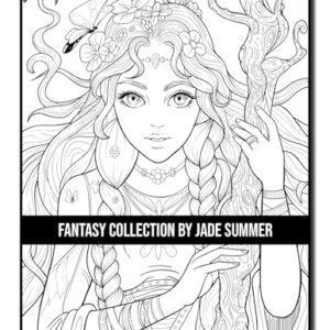 Fantasy Collection: An Adult Coloring Book with 100+ Incredible Coloring Pages of Mermaids, Fairies, Vampires, Dragons, and More!