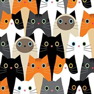 Address Book: Alphabetical Index With Pattern with cute cats idea cover