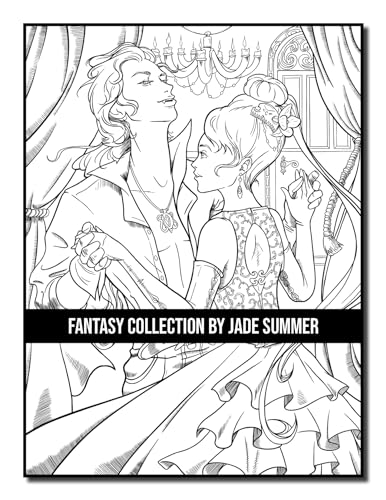 Fantasy Collection: An Adult Coloring Book with 100+ Incredible Coloring Pages of Mermaids, Fairies, Vampires, Dragons, and More!