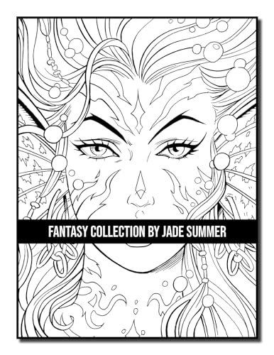 Fantasy Collection: An Adult Coloring Book with 100+ Incredible Coloring Pages of Mermaids, Fairies, Vampires, Dragons, and More!