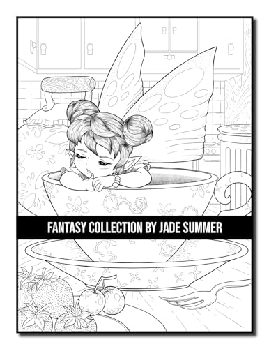 Fantasy Collection: An Adult Coloring Book with 100+ Incredible Coloring Pages of Mermaids, Fairies, Vampires, Dragons, and More!