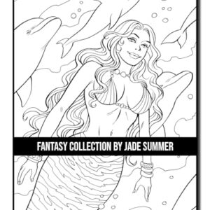 Fantasy Collection: An Adult Coloring Book with 100+ Incredible Coloring Pages of Mermaids, Fairies, Vampires, Dragons, and More!