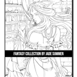 Fantasy Collection: An Adult Coloring Book with 100+ Incredible Coloring Pages of Mermaids, Fairies, Vampires, Dragons, and More!