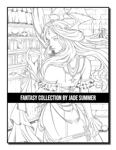 Fantasy Collection: An Adult Coloring Book with 100+ Incredible Coloring Pages of Mermaids, Fairies, Vampires, Dragons, and More!