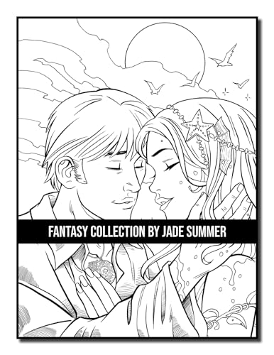 Fantasy Collection: An Adult Coloring Book with 100+ Incredible Coloring Pages of Mermaids, Fairies, Vampires, Dragons, and More!