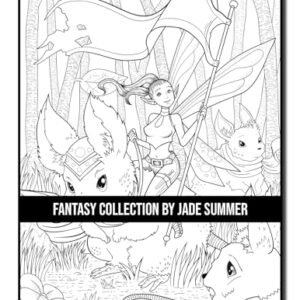 Fantasy Collection: An Adult Coloring Book with 100+ Incredible Coloring Pages of Mermaids, Fairies, Vampires, Dragons, and More!