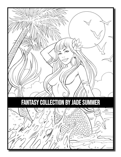 Fantasy Collection: An Adult Coloring Book with 100+ Incredible Coloring Pages of Mermaids, Fairies, Vampires, Dragons, and More!