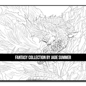 Fantasy Collection: An Adult Coloring Book with 100+ Incredible Coloring Pages of Mermaids, Fairies, Vampires, Dragons, and More!