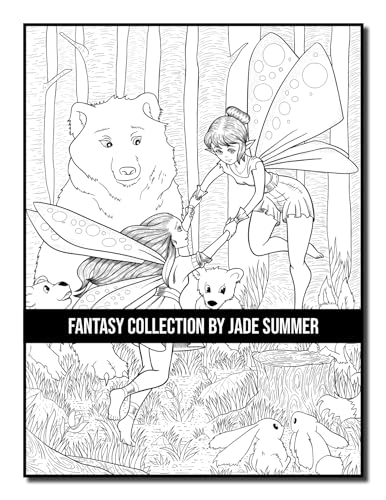 Fantasy Collection: An Adult Coloring Book with 100+ Incredible Coloring Pages of Mermaids, Fairies, Vampires, Dragons, and More!