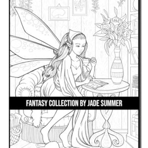 Fantasy Collection: An Adult Coloring Book with 100+ Incredible Coloring Pages of Mermaids, Fairies, Vampires, Dragons, and More!