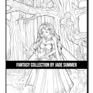 Fantasy Collection: An Adult Coloring Book with 100+ Incredible Coloring Pages of Mermaids, Fairies, Vampires, Dragons, and More!