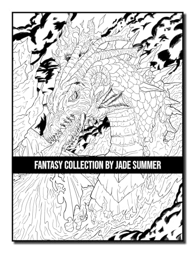 Fantasy Collection: An Adult Coloring Book with 100+ Incredible Coloring Pages of Mermaids, Fairies, Vampires, Dragons, and More!