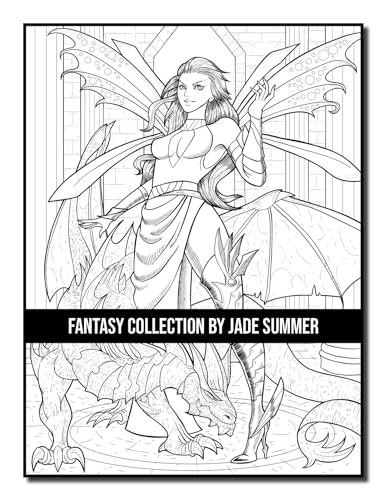 Fantasy Collection: An Adult Coloring Book with 100+ Incredible Coloring Pages of Mermaids, Fairies, Vampires, Dragons, and More!