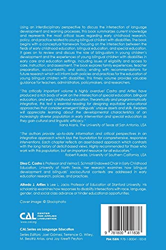 Language, Learning, and Disability in the Education of Young Bilingual Children (CAL Series on Language Education, 4) (Volume 4)