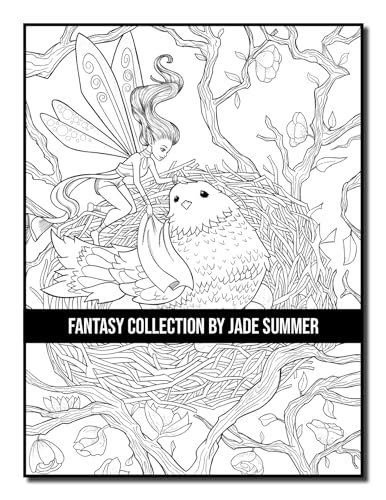 Fantasy Collection: An Adult Coloring Book with 100+ Incredible Coloring Pages of Mermaids, Fairies, Vampires, Dragons, and More!