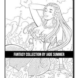 Fantasy Collection: An Adult Coloring Book with 100+ Incredible Coloring Pages of Mermaids, Fairies, Vampires, Dragons, and More!