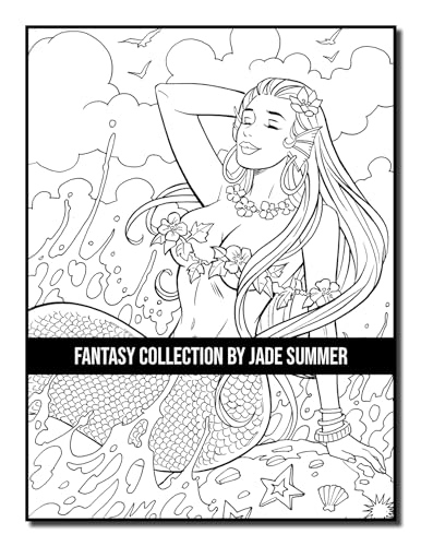 Fantasy Collection: An Adult Coloring Book with 100+ Incredible Coloring Pages of Mermaids, Fairies, Vampires, Dragons, and More!