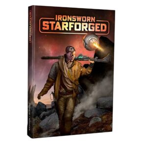 ironsworn: starforged - deluxe edition rulebook - hardcover rpg book, standalone adventure, human centric, science fiction, 3 modes of play (guided, co-op, solo), 404 pages, colorful illustrations