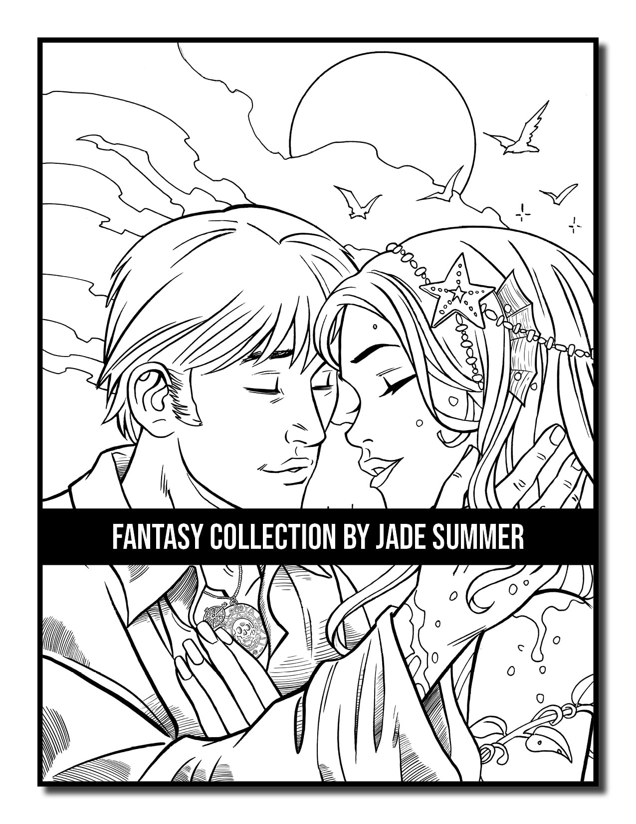 Fantasy Collection: An Adult Coloring Book with 100+ Incredible Coloring Pages of Mermaids, Fairies, Vampires, Dragons, and More!