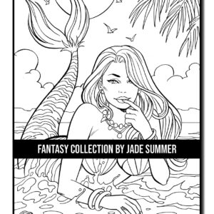 Fantasy Collection: An Adult Coloring Book with 100+ Incredible Coloring Pages of Mermaids, Fairies, Vampires, Dragons, and More!