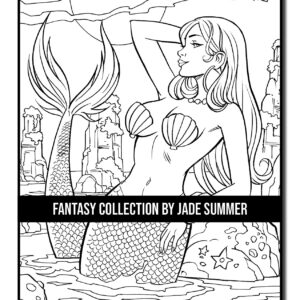 Fantasy Collection: An Adult Coloring Book with 100+ Incredible Coloring Pages of Mermaids, Fairies, Vampires, Dragons, and More!