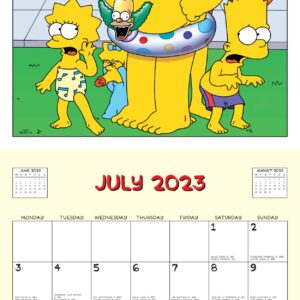 Simpsons - The Simpsons - The Simpsons 2023 - Original Danilo Calendar [Multilanguage] [Calendar] (Wall Calendar)