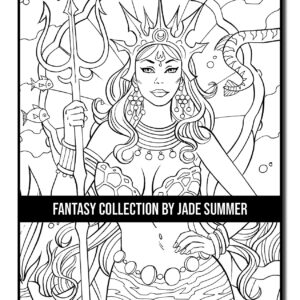 Fantasy Collection: An Adult Coloring Book with 100+ Incredible Coloring Pages of Mermaids, Fairies, Vampires, Dragons, and More!