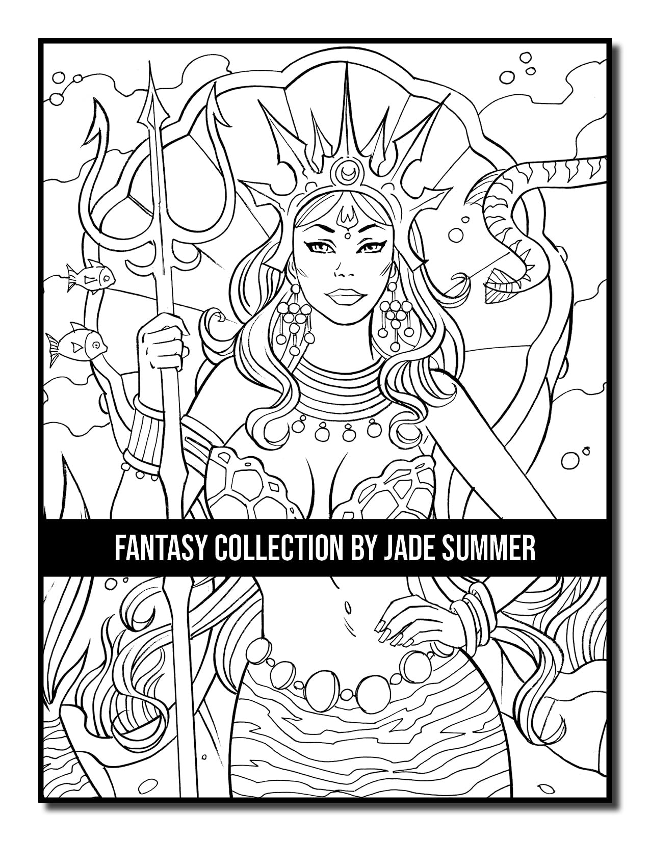 Fantasy Collection: An Adult Coloring Book with 100+ Incredible Coloring Pages of Mermaids, Fairies, Vampires, Dragons, and More!