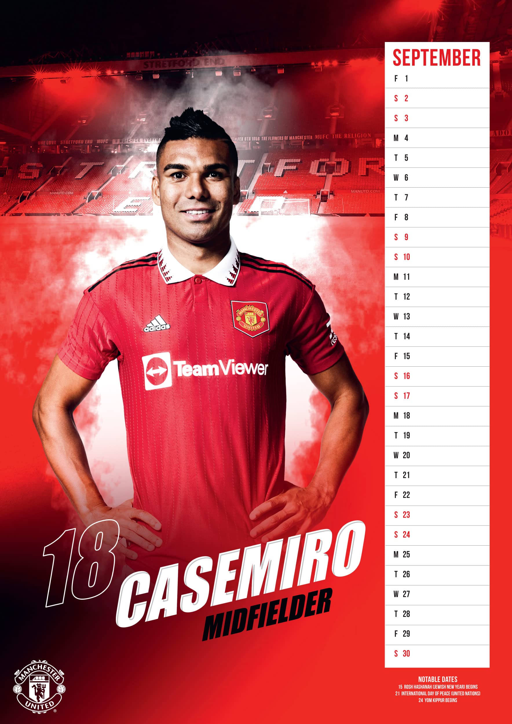 Manchester United FC 2023 A3 Calendar