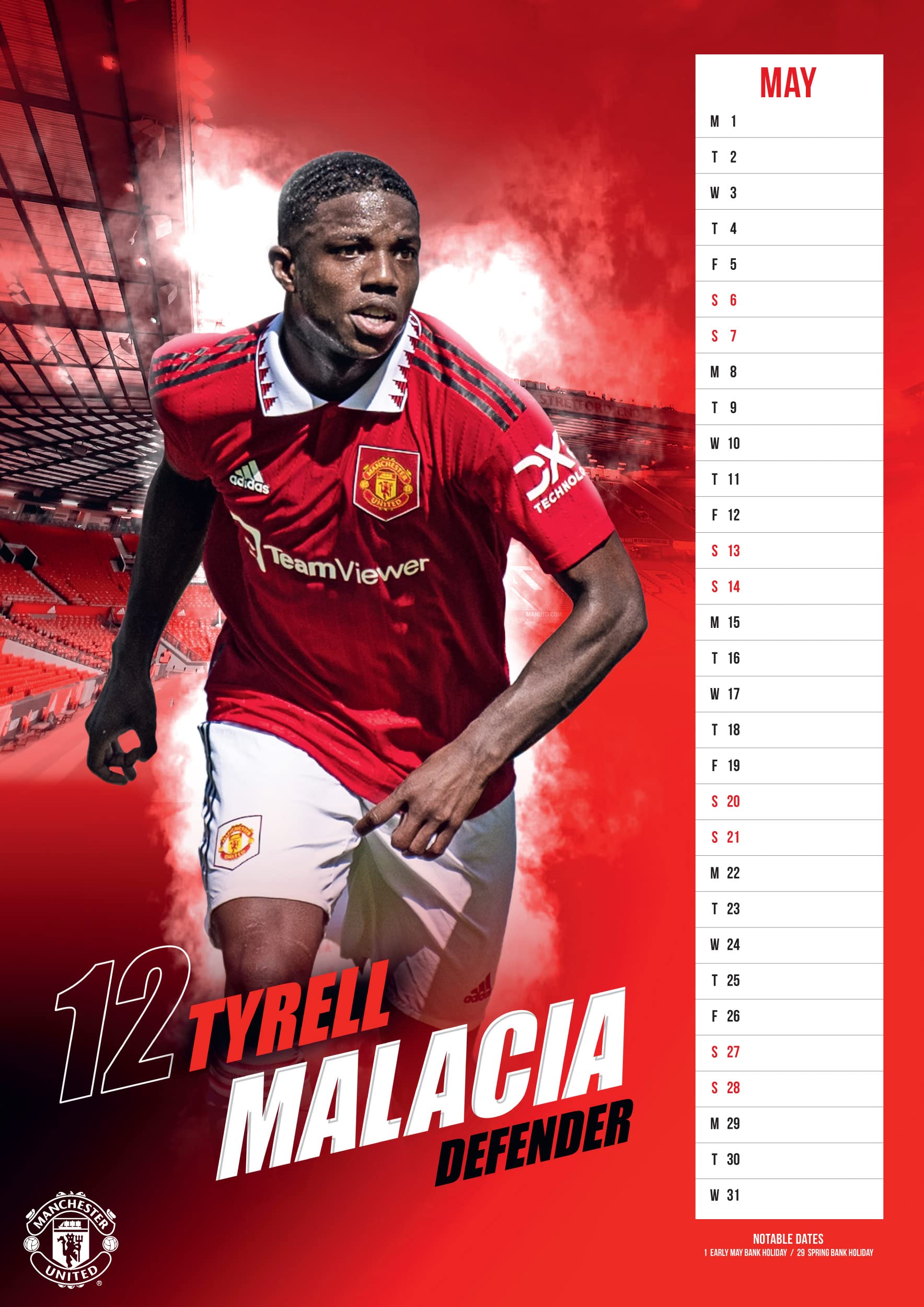 Manchester United FC 2023 A3 Calendar