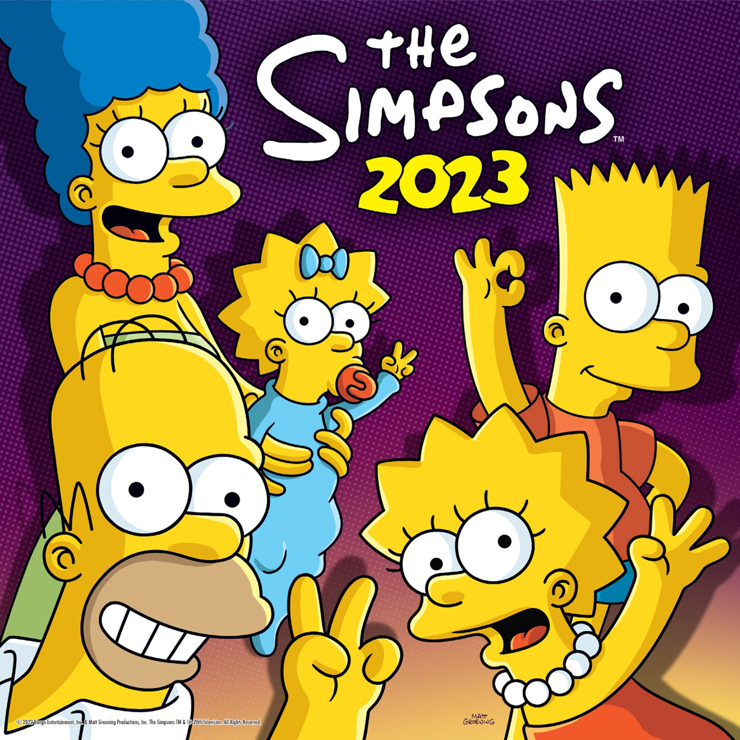 Simpsons - The Simpsons - The Simpsons 2023 - Original Danilo Calendar [Multilanguage] [Calendar] (Wall Calendar)