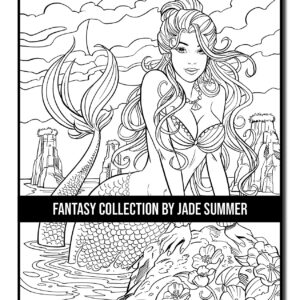 Fantasy Collection: An Adult Coloring Book with 100+ Incredible Coloring Pages of Mermaids, Fairies, Vampires, Dragons, and More!