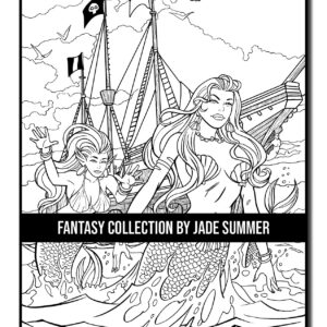 Fantasy Collection: An Adult Coloring Book with 100+ Incredible Coloring Pages of Mermaids, Fairies, Vampires, Dragons, and More!