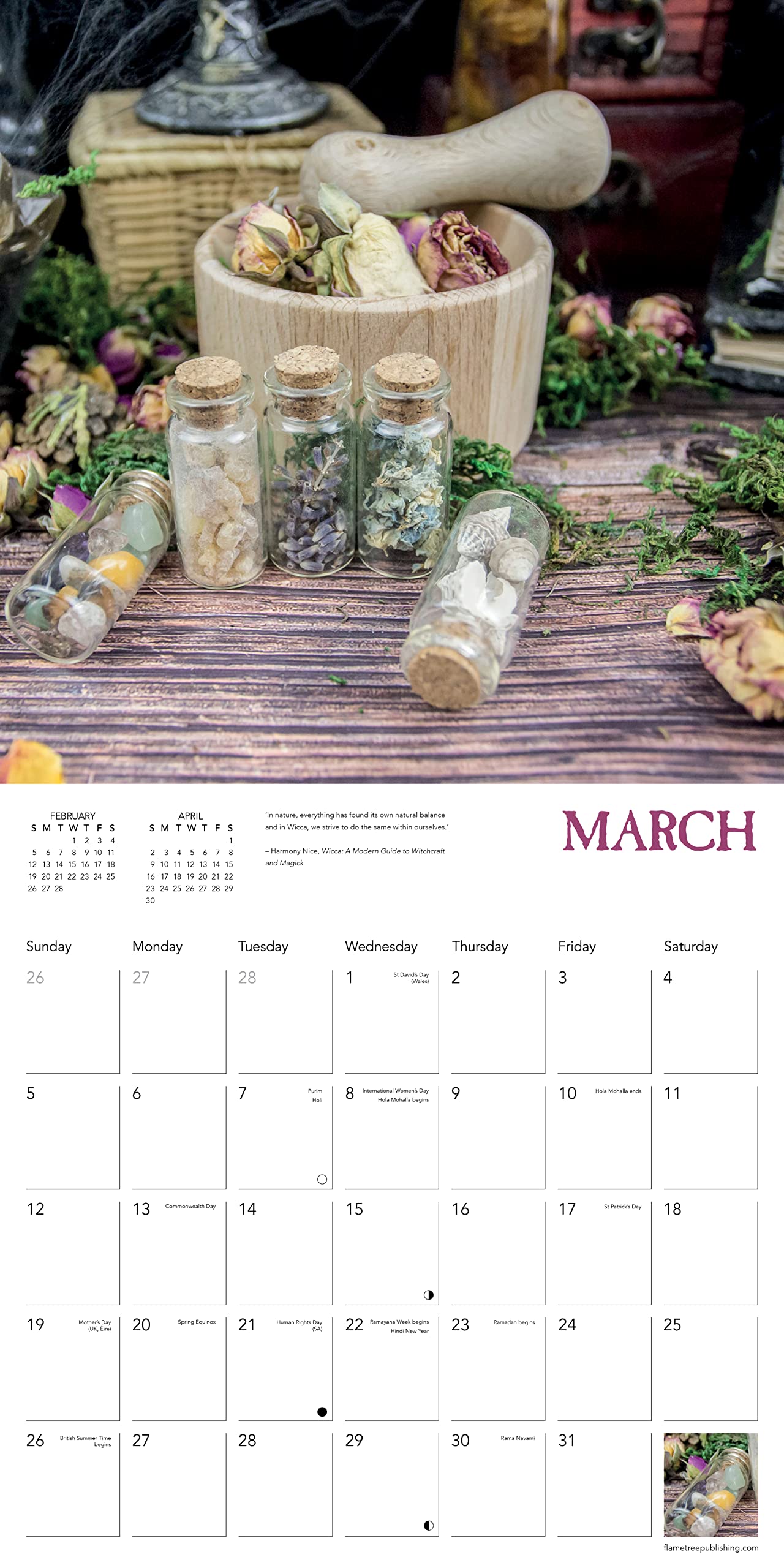 Wicca Wall Calendar 2023 (Art Calendar)