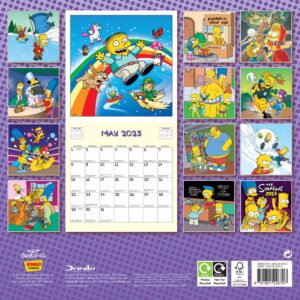 Simpsons - The Simpsons - The Simpsons 2023 - Original Danilo Calendar [Multilanguage] [Calendar] (Wall Calendar)