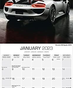 Porsche Calendar- Calendars 2022 - 2023 Wall Calendars - Car Calendar - Automobile Calendar - Porsche 16 Month Wall Calendar by Avonside