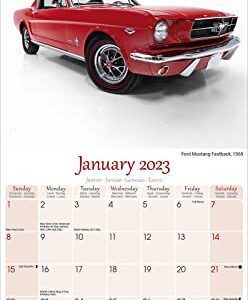 Classic Car Calendar 2023 - American Classic Cars 2023 Calendar by Avonside